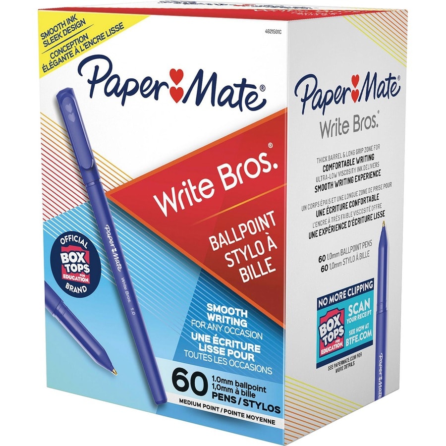 Stylo à bille Stick Paper Mate - Moyenne Pointe de stylo - Bleu - Bleu ...