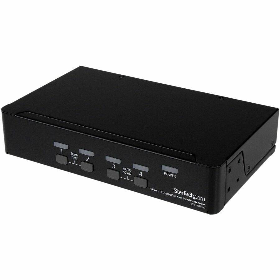 StarTech.com 4 Port USB DisplayPort KVM Switch with Audio - Share ...