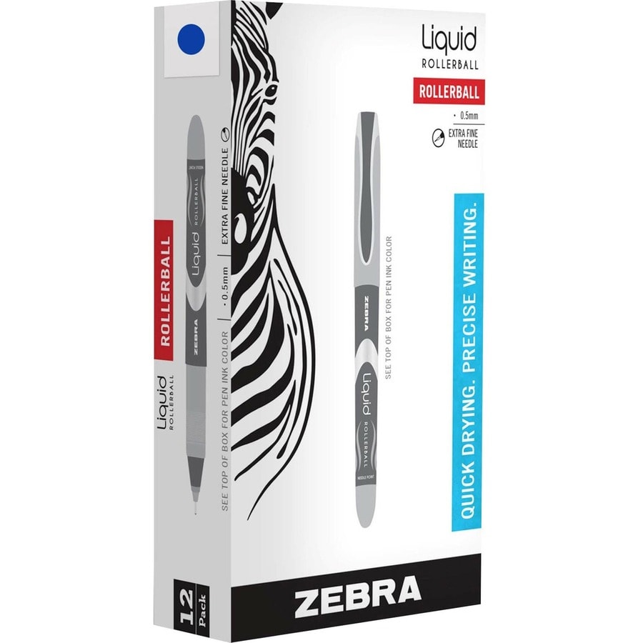 Zebra Pen Z-Grip Gel Pen - 0.7 mm (0.03") Medium Pen Point - Blue Ink ...