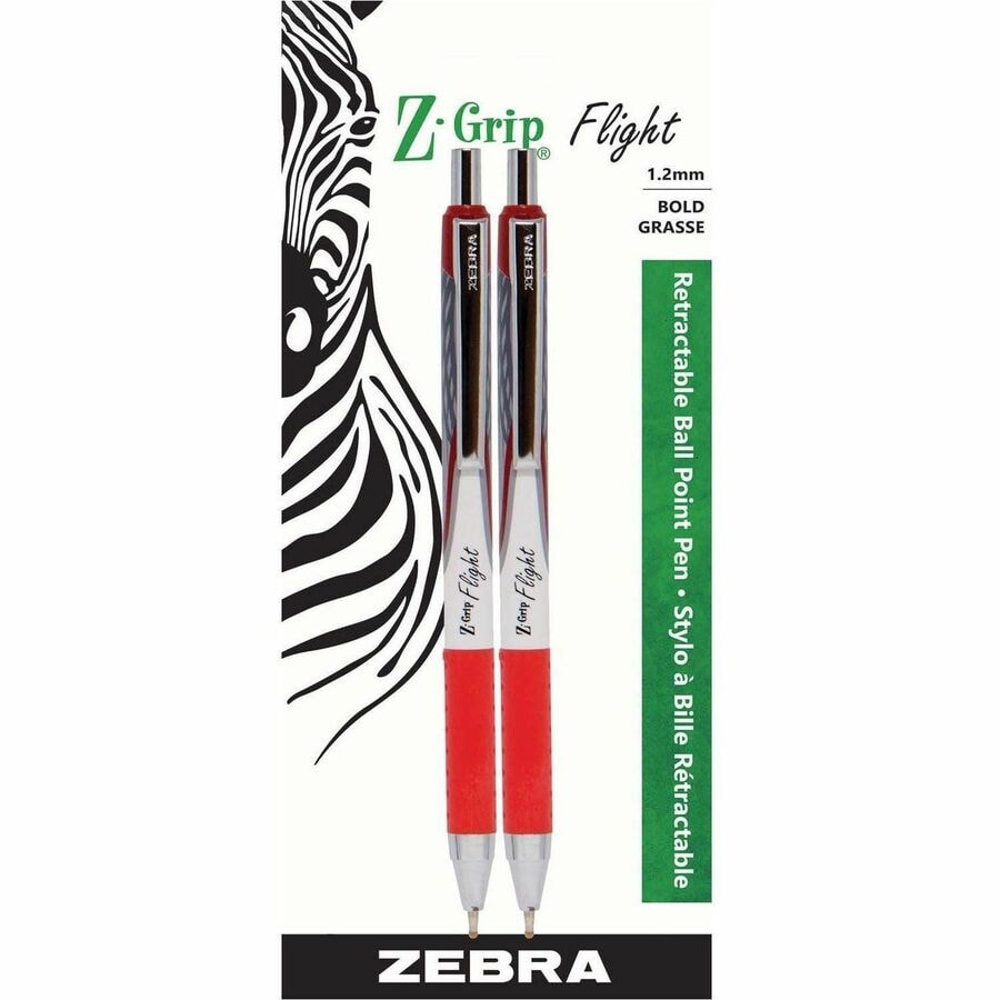 Zebra Pen Z-Grip Flight Ballpoint Pen - 1.2 mm Bold Pen Point ...