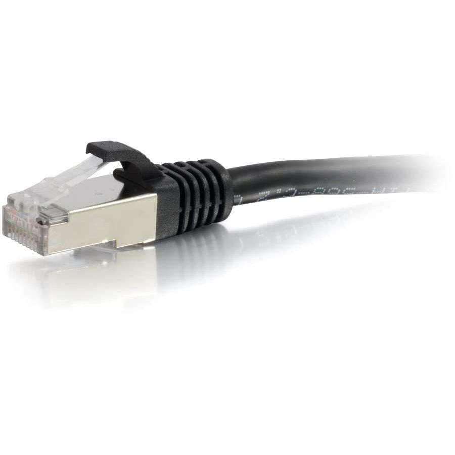 C2G 30ft Cat6 Snagless Shielded (STP) Ethernet Network Patch Cable - Black - 30 ft Category 6 ...