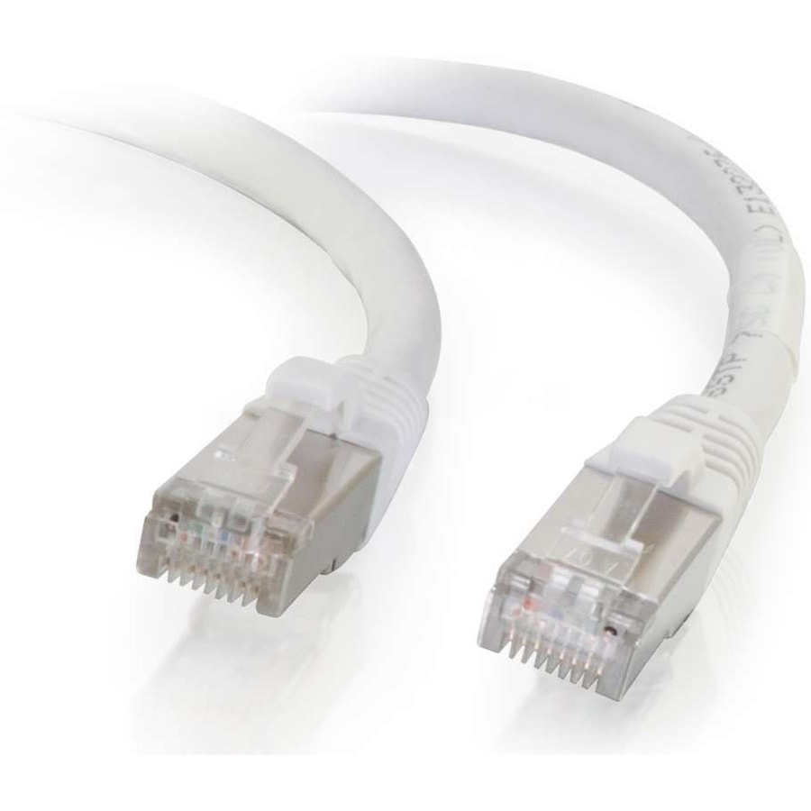 C2G 4ft Cat6 Snagless Shielded (STP) Network Patch Cable - White - 4 ft (1.22 m) Category 6 ...