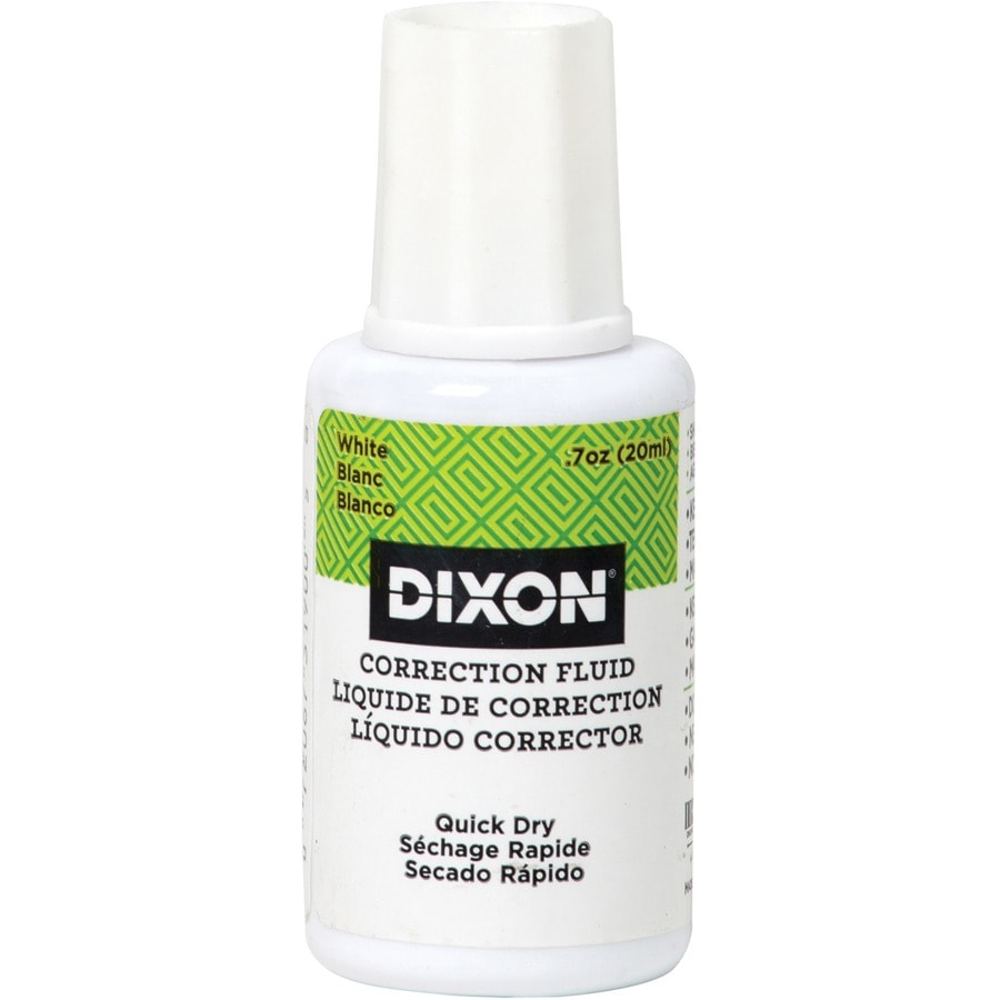 Dixon Universal Correction Fluid - Brush Applicator - 20 mL - White ...