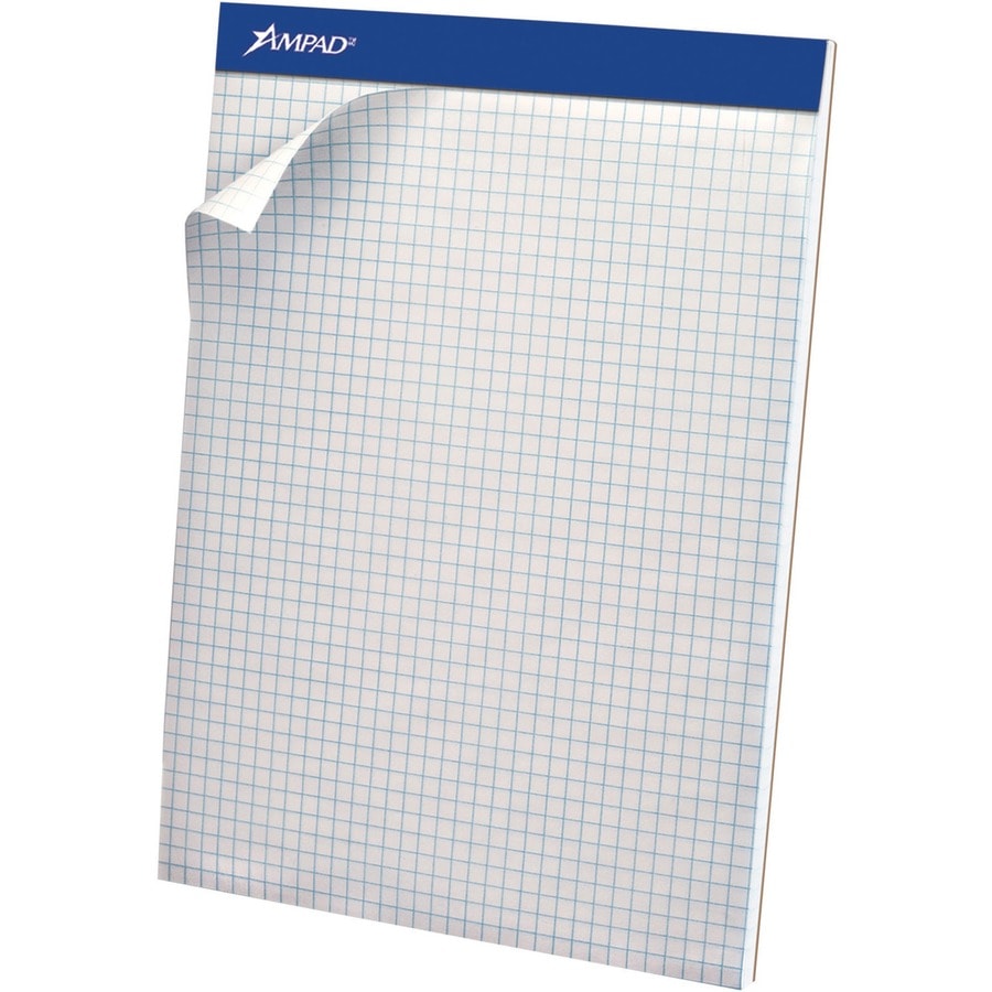 Ampad Quad-grid Perforated Pad - 50 Sheets - 8 1/2" (21.59 cm) x 11 3/4 ...