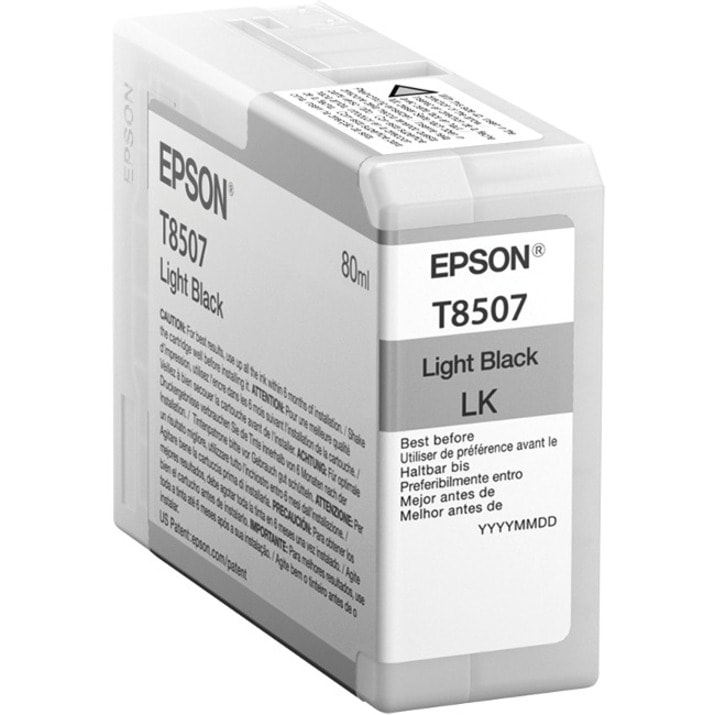 Epson UltraChrome HD T850 Original Inkjet Ink Cartridge - Light Black ...