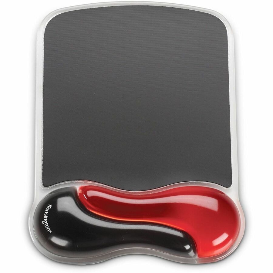 Kensington Duo Gel Mouse Pad Wrist Rest - Red - Red, Black - Gel ...