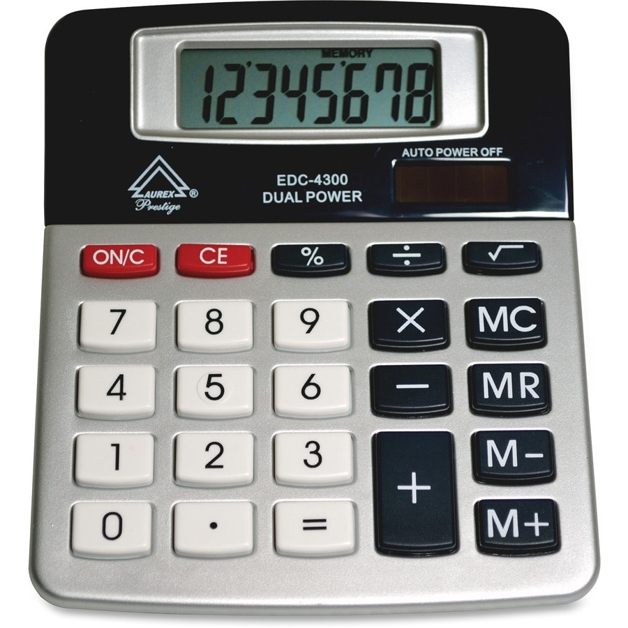Aurex 8-digit Compact Desktop Calculator - Big Display, Easy-to-read ...