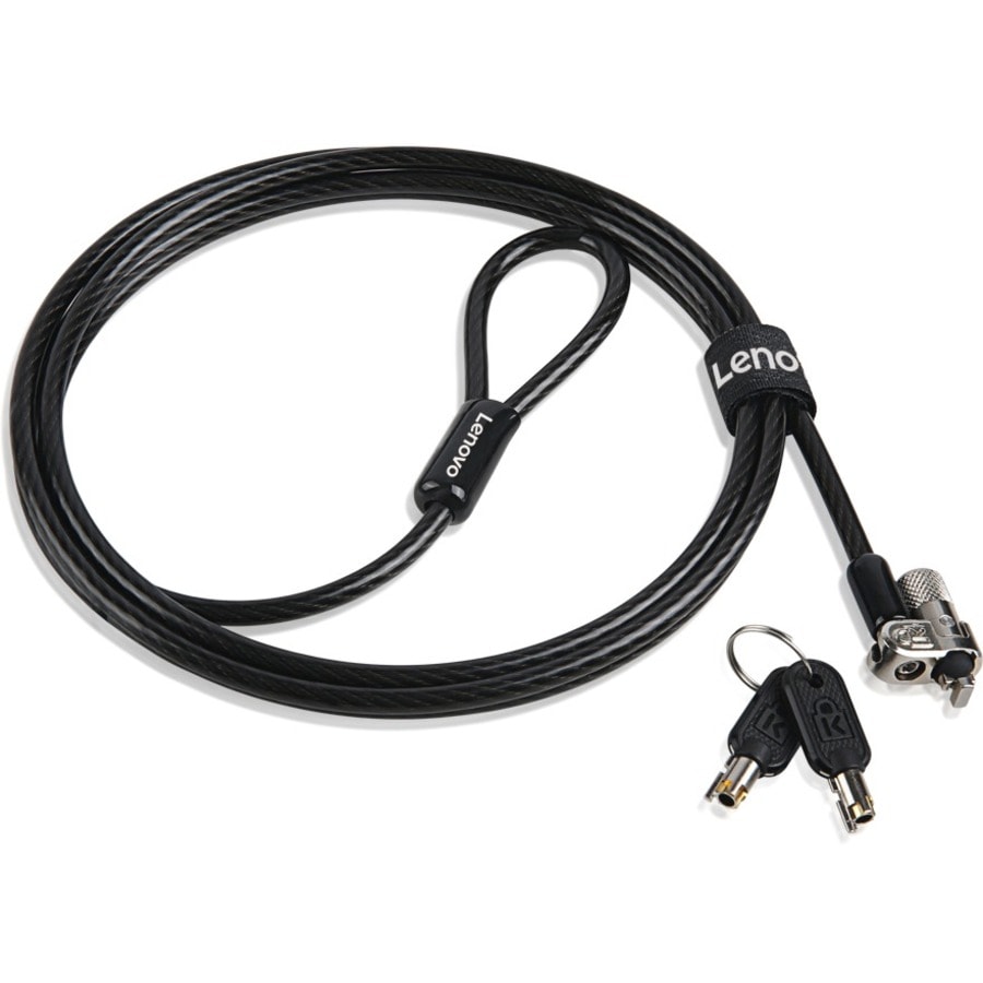Lenovo Kensington MicroSaver 2.0 Cable Lock - 6 ft - Keyed Lock - Black ...