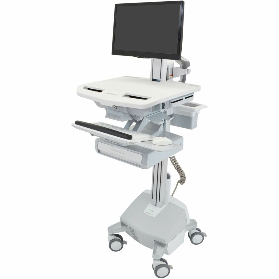 Ergotron StyleView Electric Lift Cart with Pivot, LiFe Powered, 1 ...