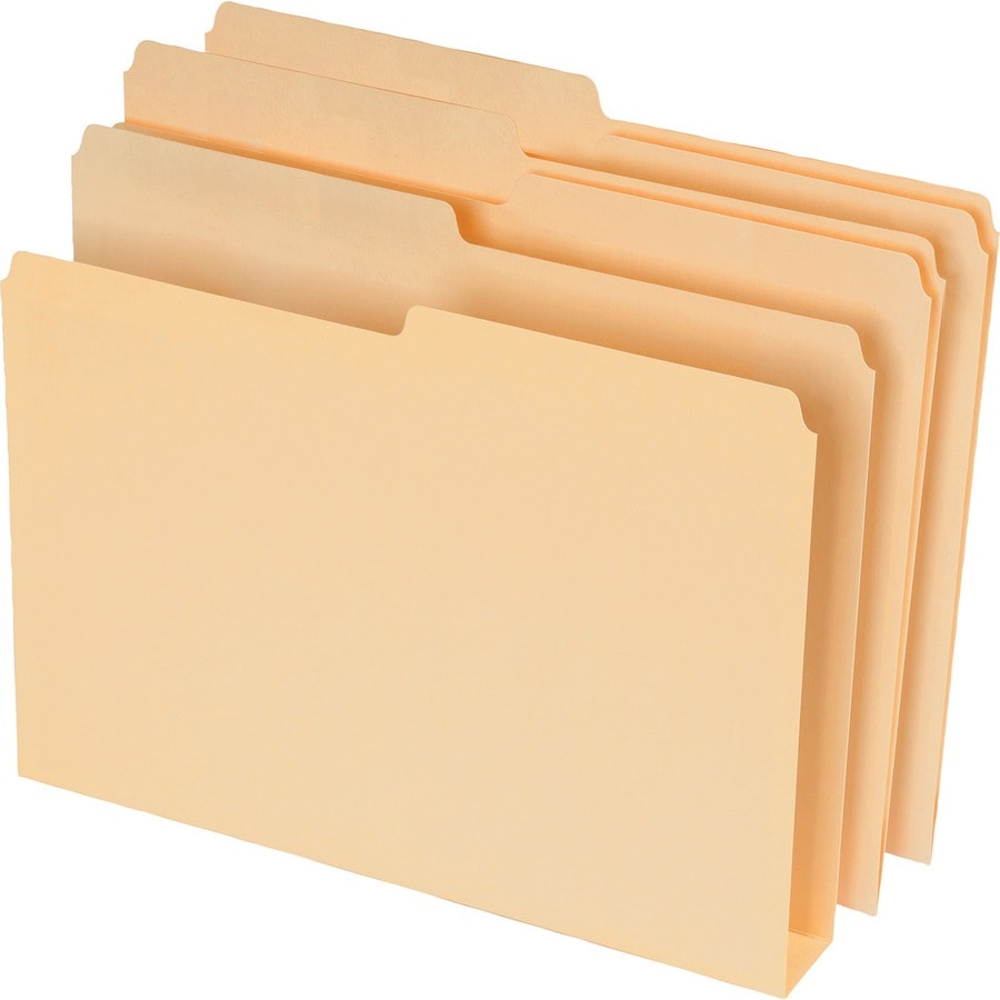 Pendaflex Double Stuff 1/2 Tab Cut End Tab File Folder - 400 Sheets ...