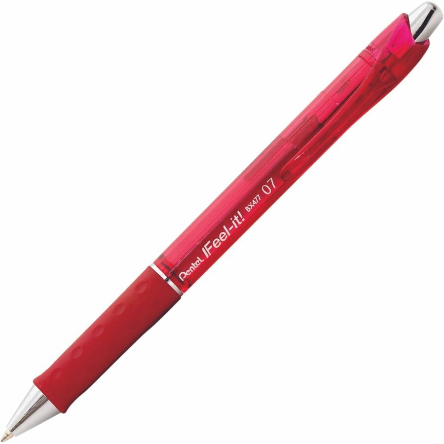 Pentel Feel-it! Ballpoint Pen - 0.7 mm (0.03") Pen Point - Retractable ...