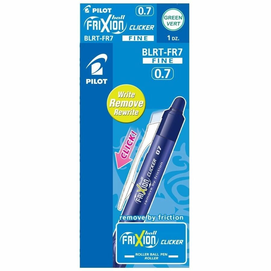 Pilot FriXion® Ball Clicker Retractable Erasable Pen - 0.7 mm (0.03 ...