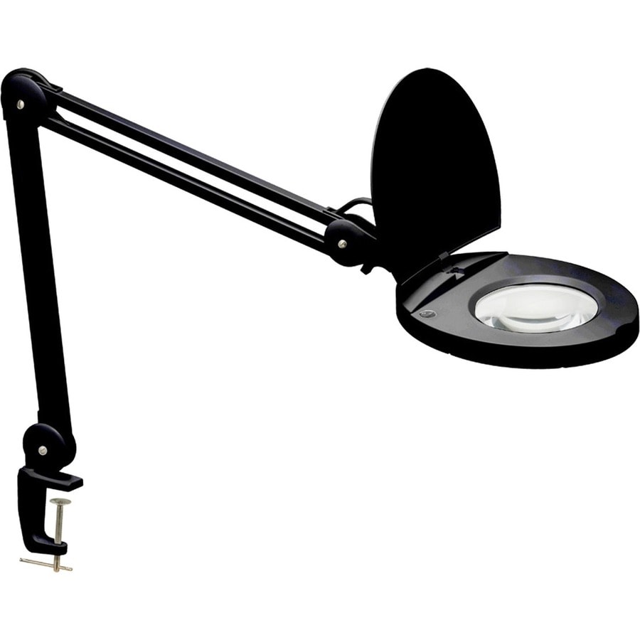 Dainolite 8W LED Magnifier Lamp, Black Finish - 47" (1193.80 mm) Height ...
