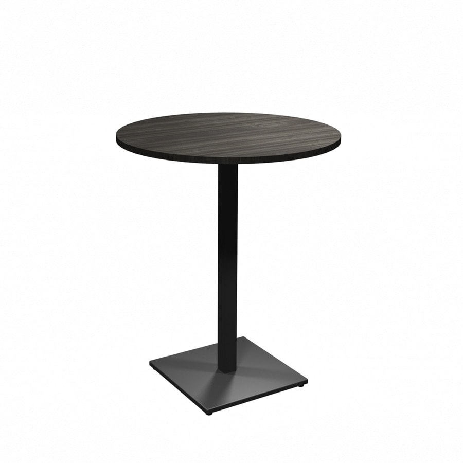 HDL 36" Round Bar Table - 1" x 42" x 36" Table Top - Finish: Gray Dusk ...
