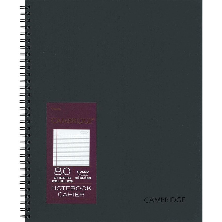 Mead Cambridge Limited Business Notebook - 80 Sheets - Twin Wirebound ...