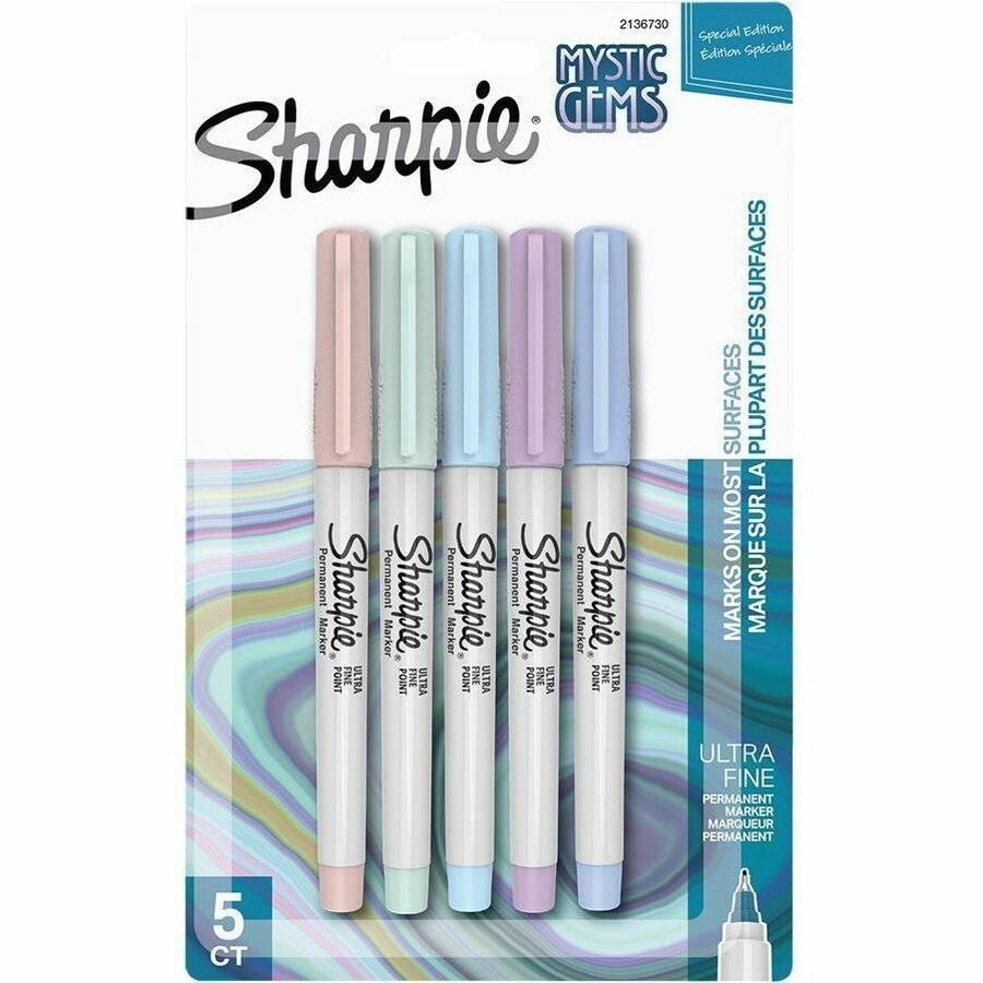 Sharpie Mystic Gems Permanent Markers - Ultra Fine Marker Point - Multi ...
