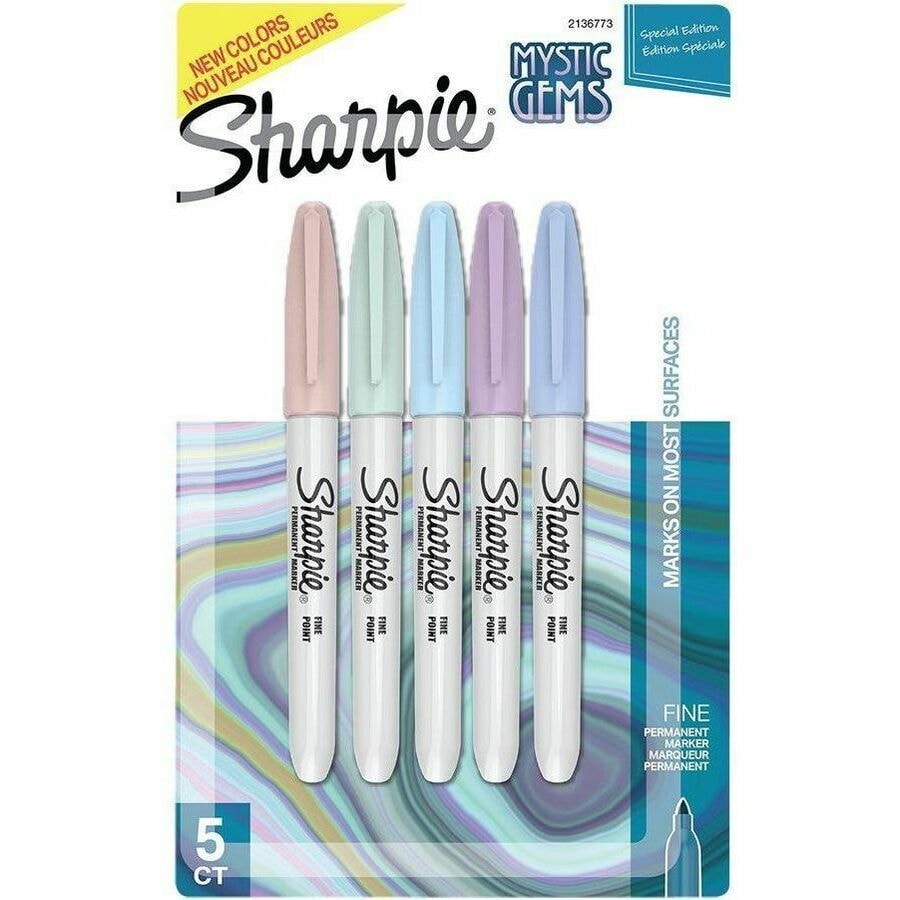 Sharpie Mystic Gems Permanent Markers - Fine Marker Point - Assorted ...