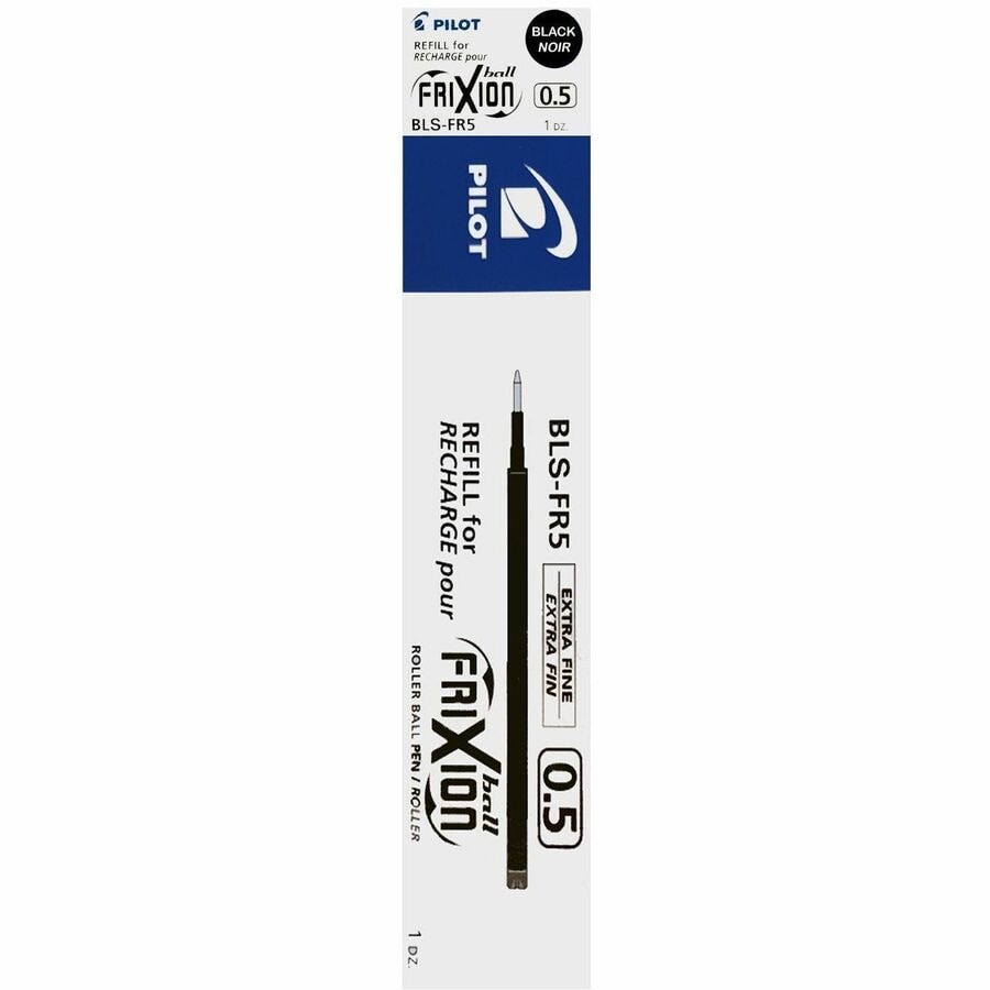 FriXion Ballpoint Pen Refill - 0.5 mm (0.02") - Black Ink - 12 / Box ...