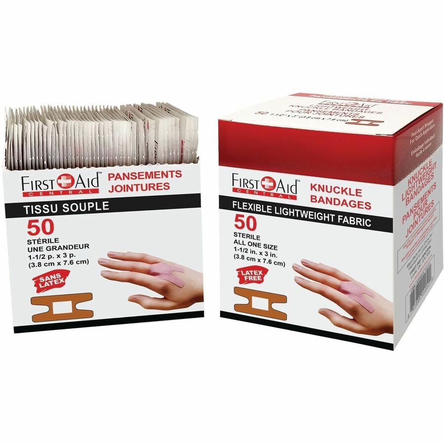 First Aid Central Fabric Knuckle Adhesive Bandages - - 1.50" (38.10 mm ...