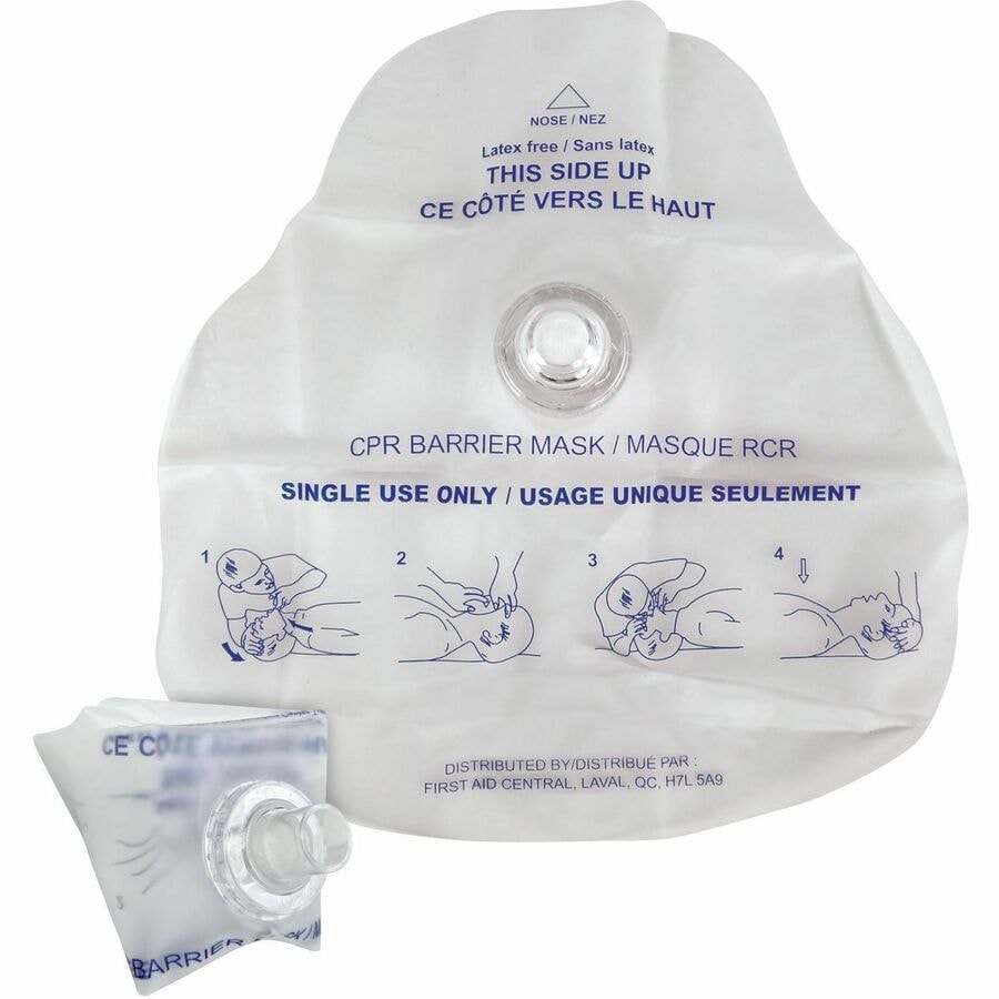 First Aid Central CPR Face Shield - 1 x Individual(s) - 1 Each | Grand ...