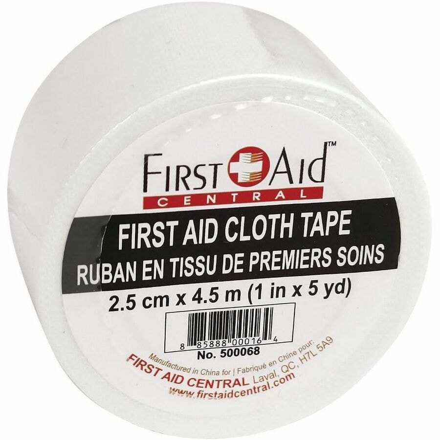 First Aid Central Cloth Tape15 ft (4.6 m) Length x 1" (25.4 mm) Width ...