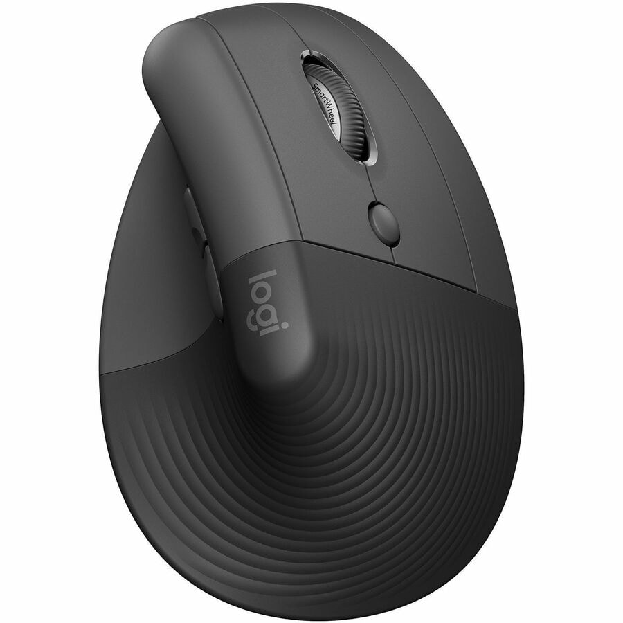 Logitech Lift Vertical Ergonomic Mouse (Graphite) - Optical - Wireless ...