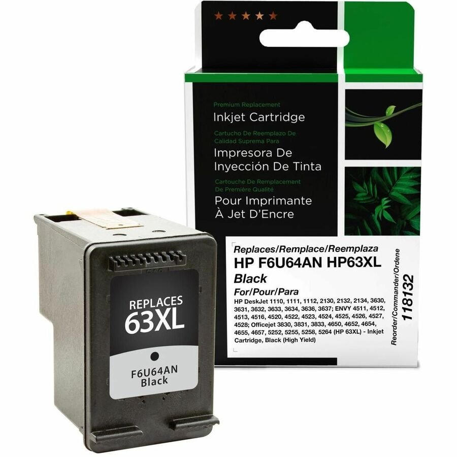 CIG Remanufactured High Yield Inkjet Ink Cartridge 63XL (HP 63XL, HP ...