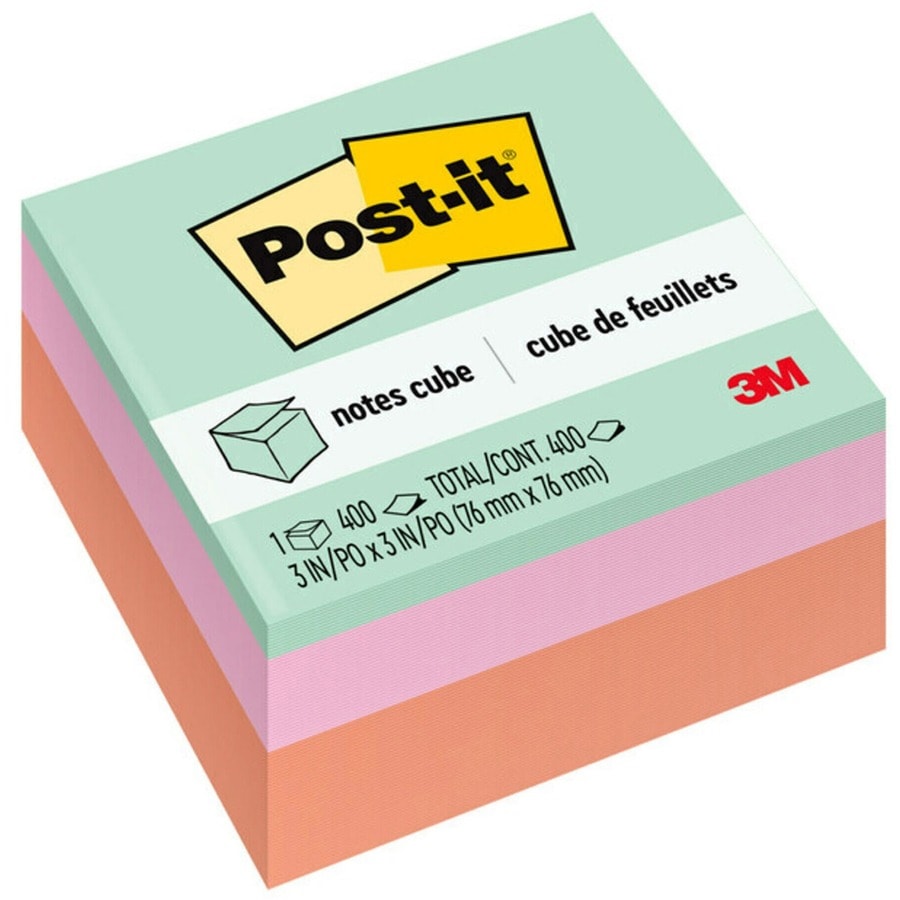Post-it® Super Sticky Notes Cubes - 3" (76.20 mm) Flag/Note Width x 3 ...