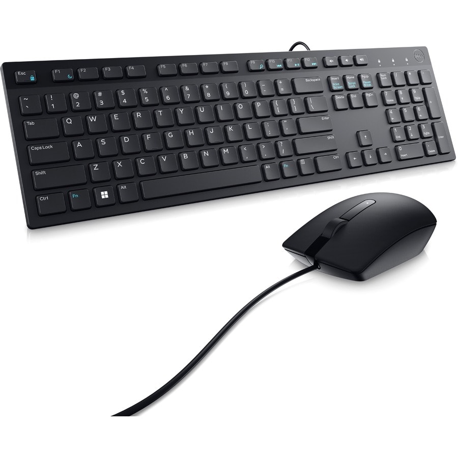 Dell Wired Keyboard and Mouse - KM300C - USB Keyboard - Black - USB ...