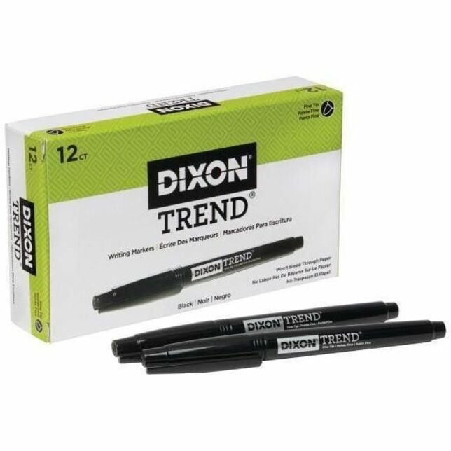 Dixon Trend Synthetic Tip Pen - 20 mm Fine, Bold Pen Point - Black Ink ...