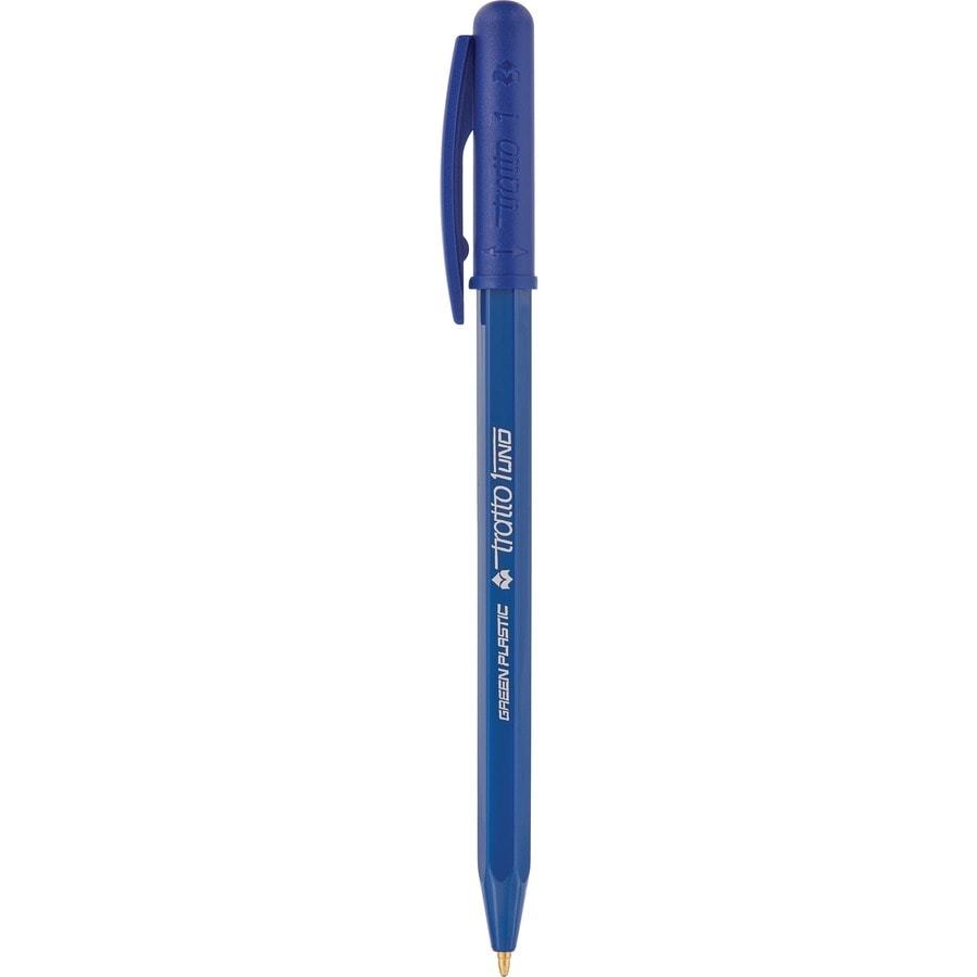 Tratto Ballpoint Pen - Medium Pen Point - Retractable - Blue Ink ...