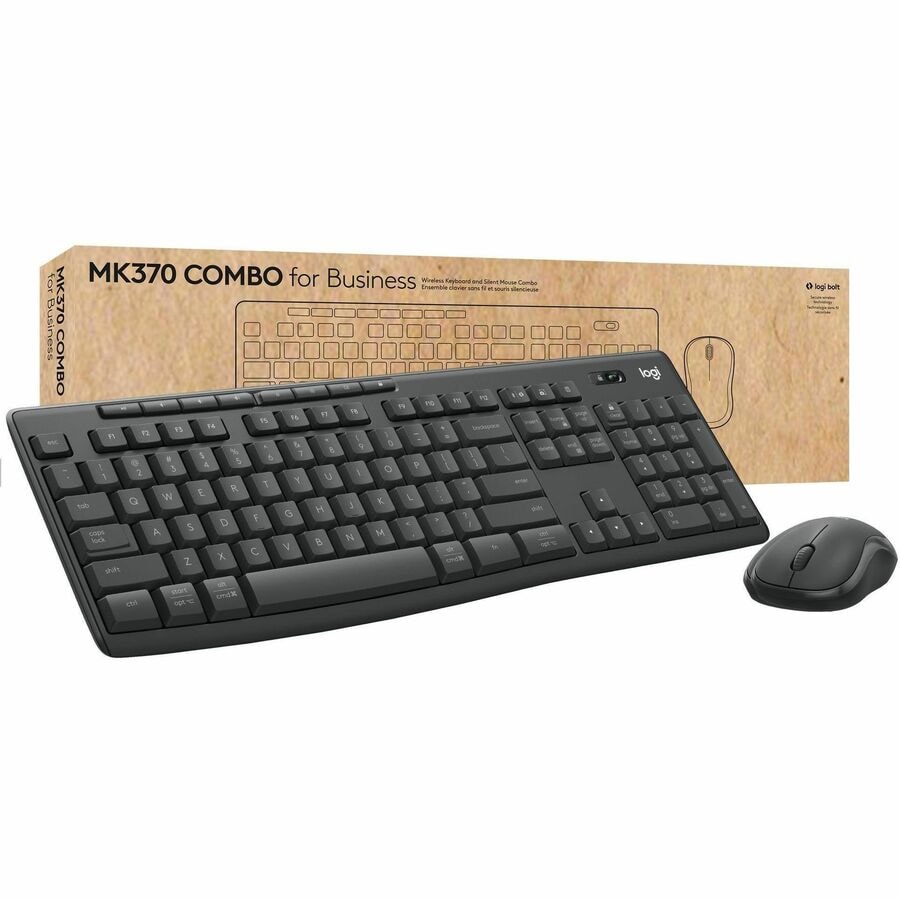 Logitech MK370 Combo for Business Wireless Keyboard and Silent Mouse ...