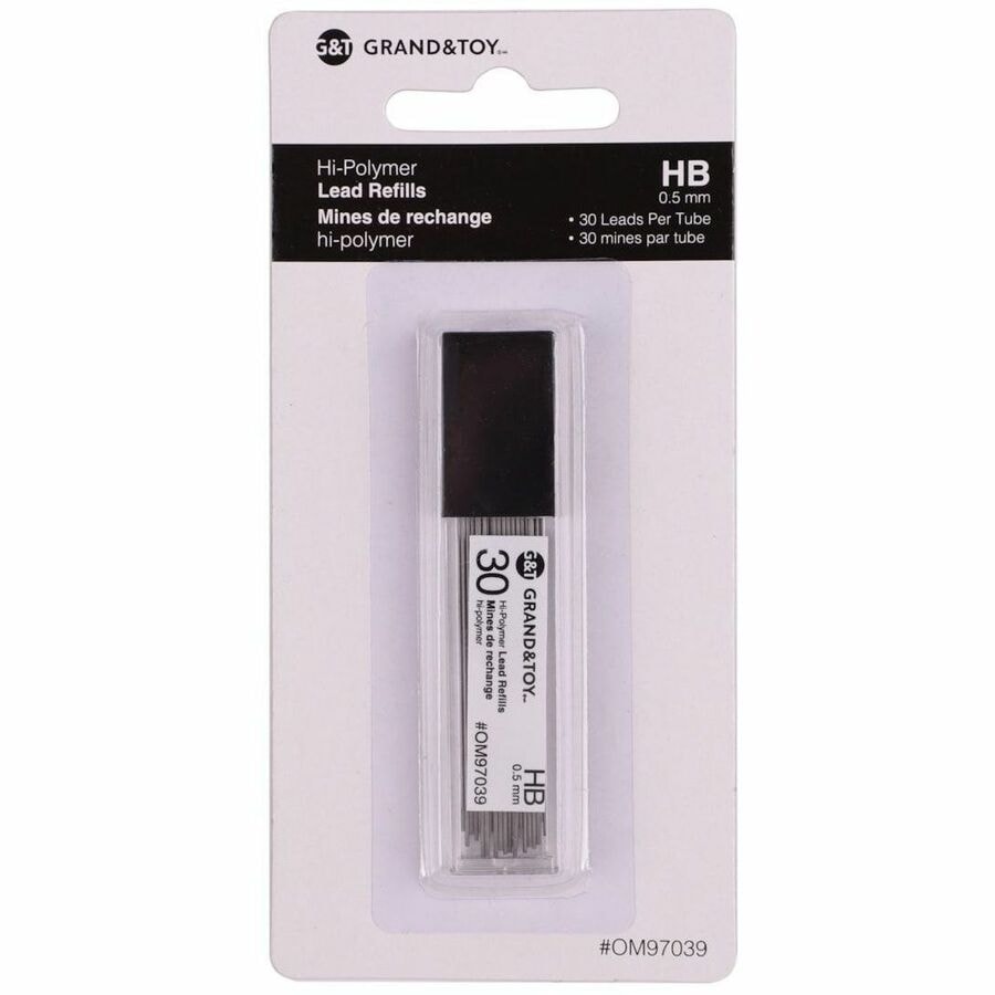 Grand & Toy Mechanical Pencil Lead Refills, HB, 0.5 mm, 30/PK - 0.5 mm ...