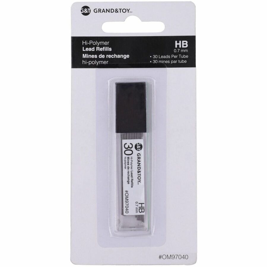 Grand & Toy Mechanical Pencil Lead Refills, HB, 0.7 mm, 30/PK - 0.7 mm ...