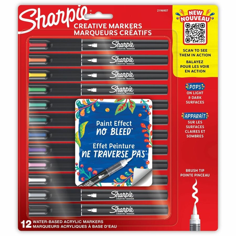 Sharpie Creative Art Marker - Brush Marker Point - Assorted Colours ...