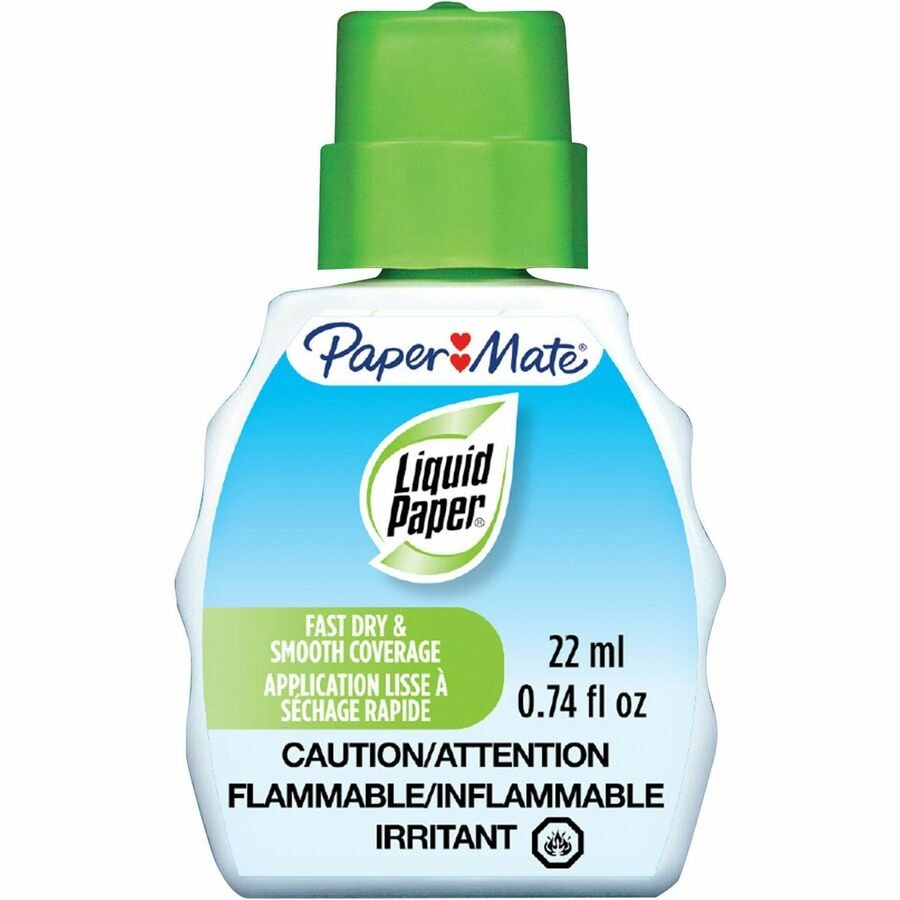 Paper Mate Liquid Paper Fast Dry Correction Fluid - 22 mL - Bright ...