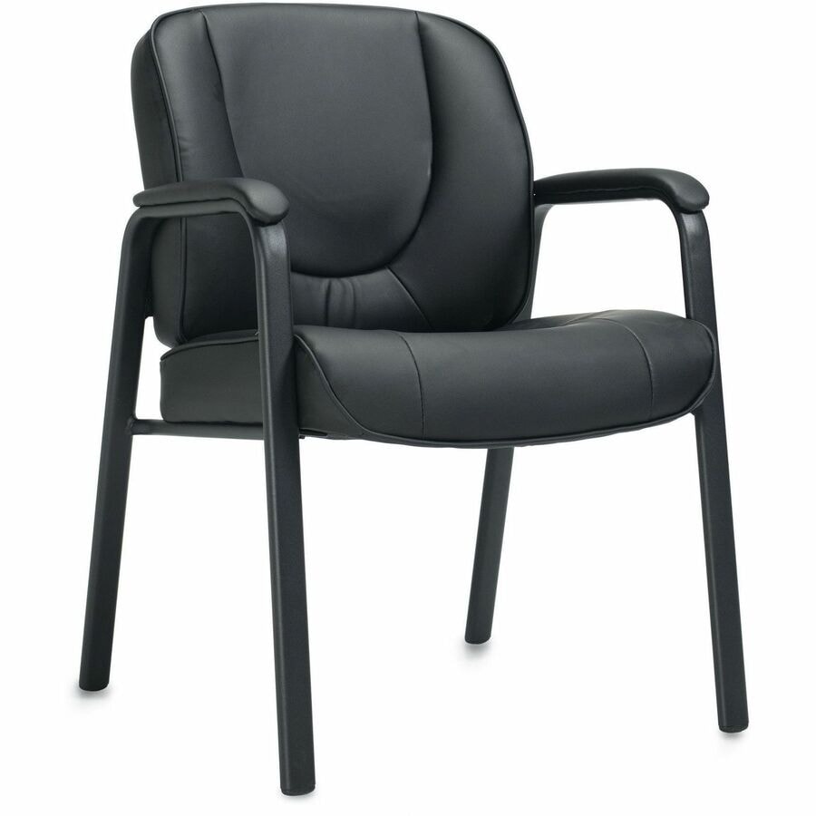 Offices To Go Centro | Guest Chair - Black Seat Color - Luxhide, Bonded ...