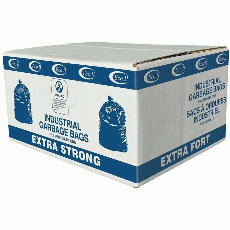 ECO II Trash Bag - 114 L Capacity - 30" (762 mm) - Clear - Plastic ...