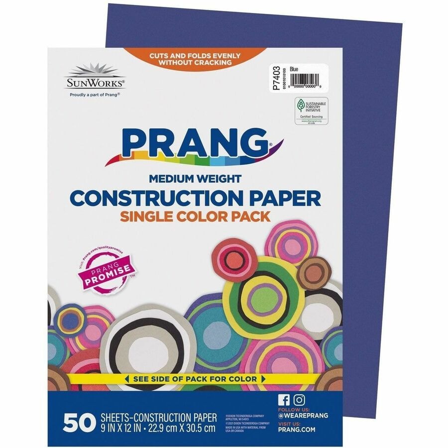 Prang Construction Paper - Multipurpose - 9" (228.60 mm) x 12" (304.80 ...