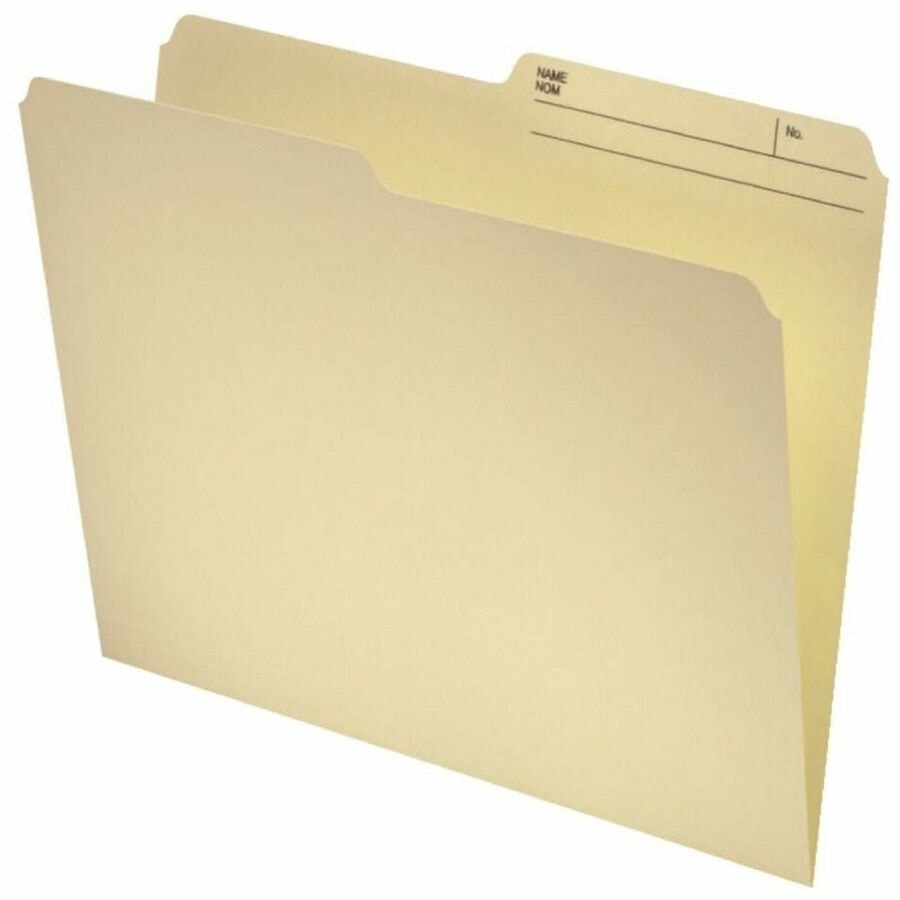 Grand & Toy 1/2 Tab Cut Letter Top Tab File Folder - 8 1/2" (215.90 mm ...