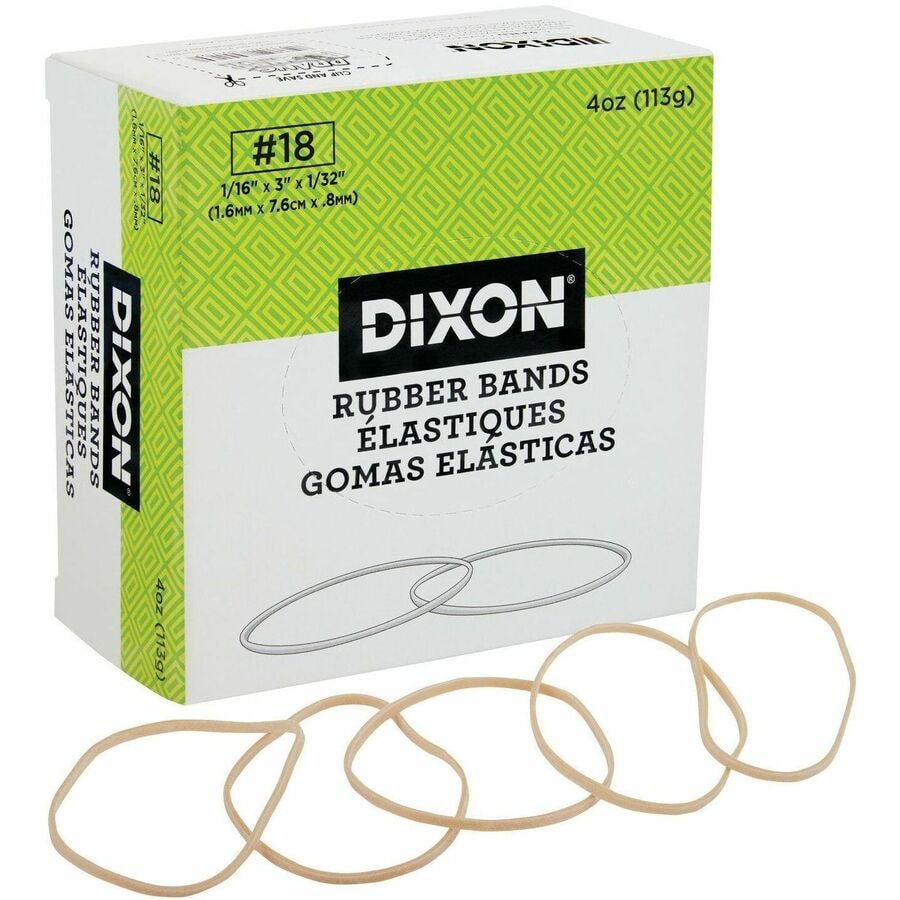 Dixon Star Rubber Band - Size: #18 - 0.25 lb/in - Durable, Elastic ...