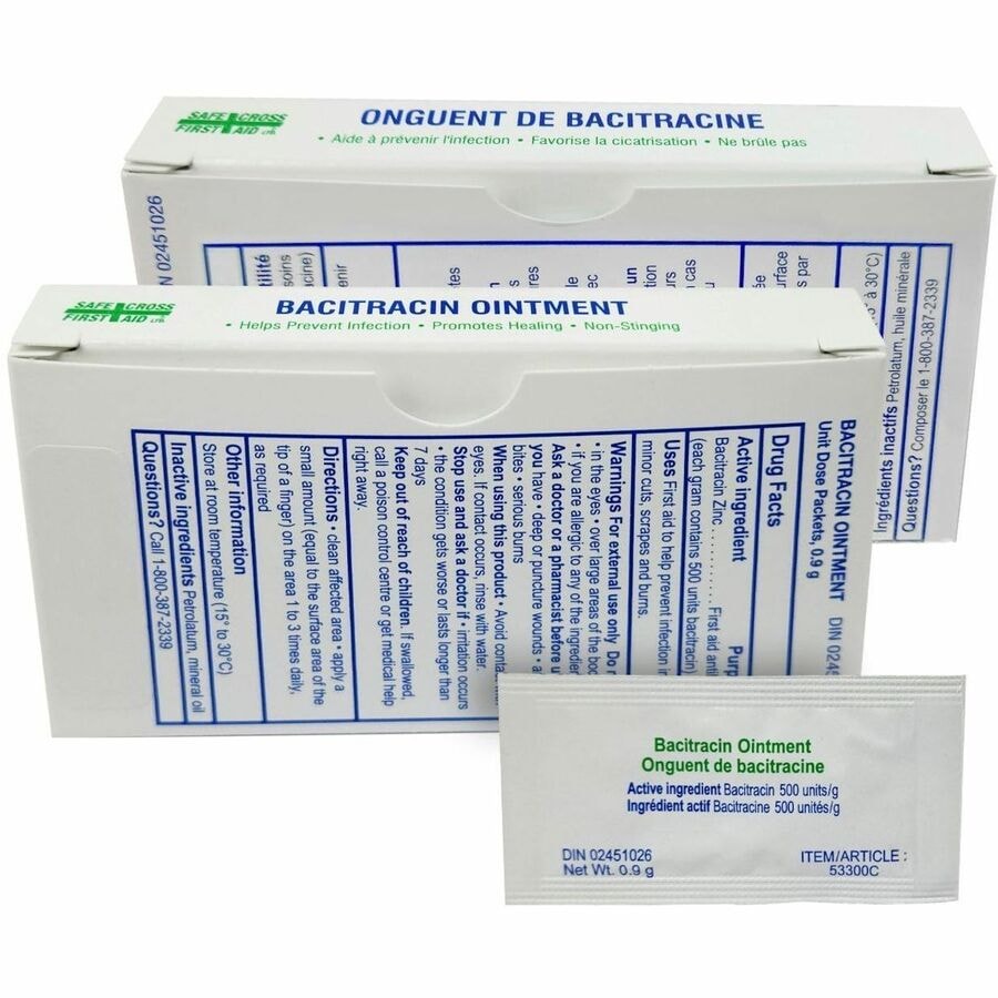 SAFE CROSS Skin Ointment - For Minor Cut, Scrape, Burn - 12 / BoxPacket ...
