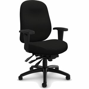 Global Granada Deluxe Mid-Back Ergonomic Multi-Tilter Chair, Echo Black ...