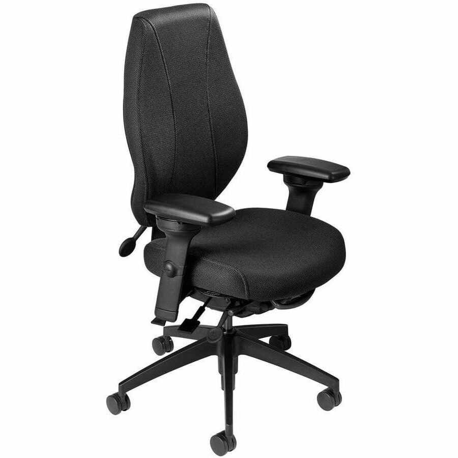 ergoCentric airCentric Chair - Black Air Knit Fabric, Mesh Seat - Foam ...