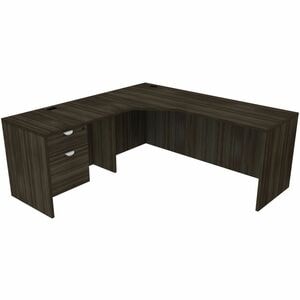 HDL Innovations Desk/Return/Pedestal Set - 2 Drawer(s) - Band Edge ...
