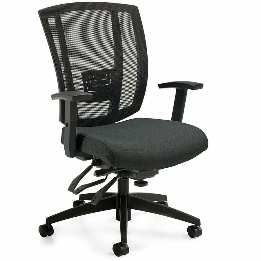 Offices To Go Chair - Fabric Seat Material - Black Back Color - Mesh ...