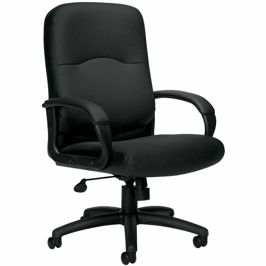 Offices To Go Woodbridge High-Back Tilter Office Chair, Black, Luxhide ...