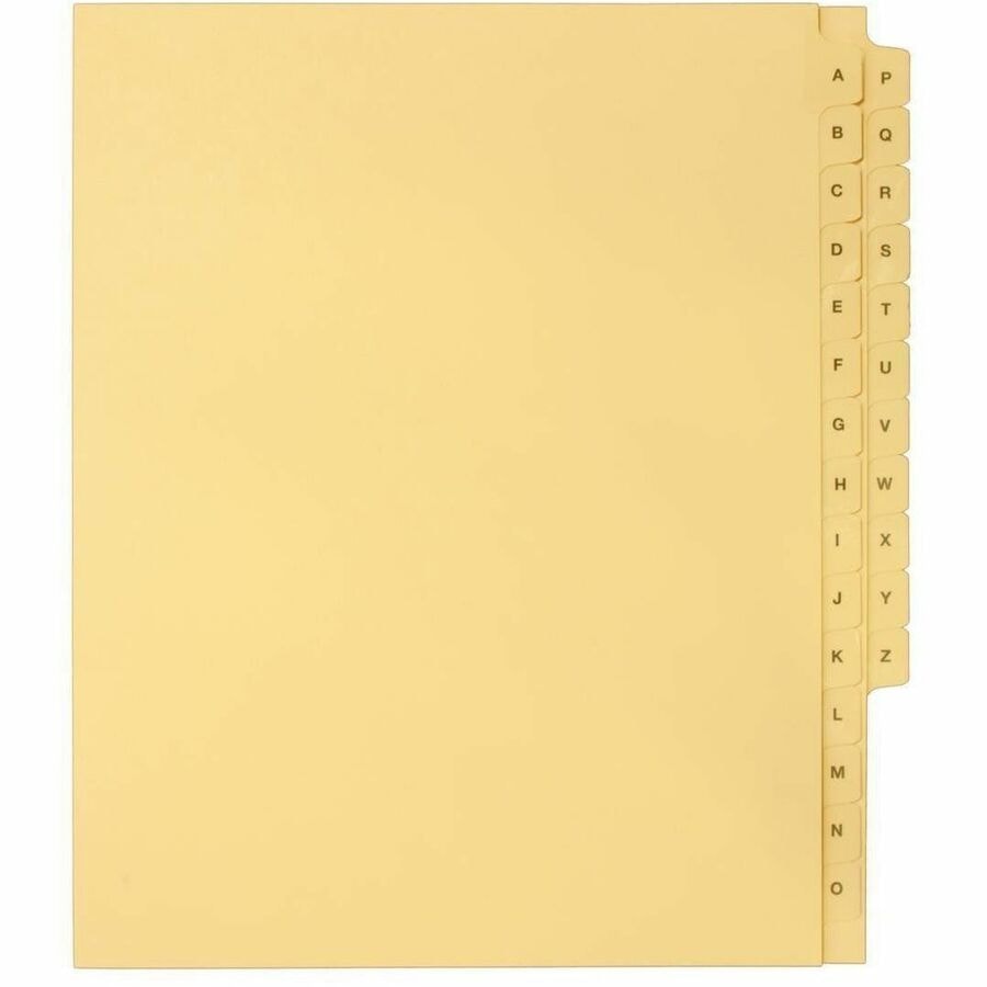 Mark Maker Legal Index Tabs, 1/15th Cut, Alphabetical (A-Z), Letter ...