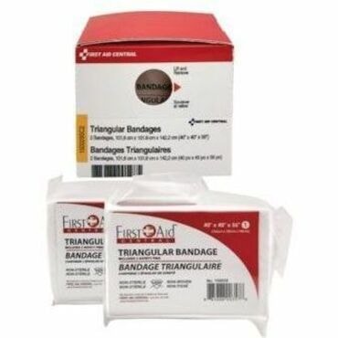 First Aid Central Triangular Bandage (40" x 40" x 56"), 2 per Box - 40 ...