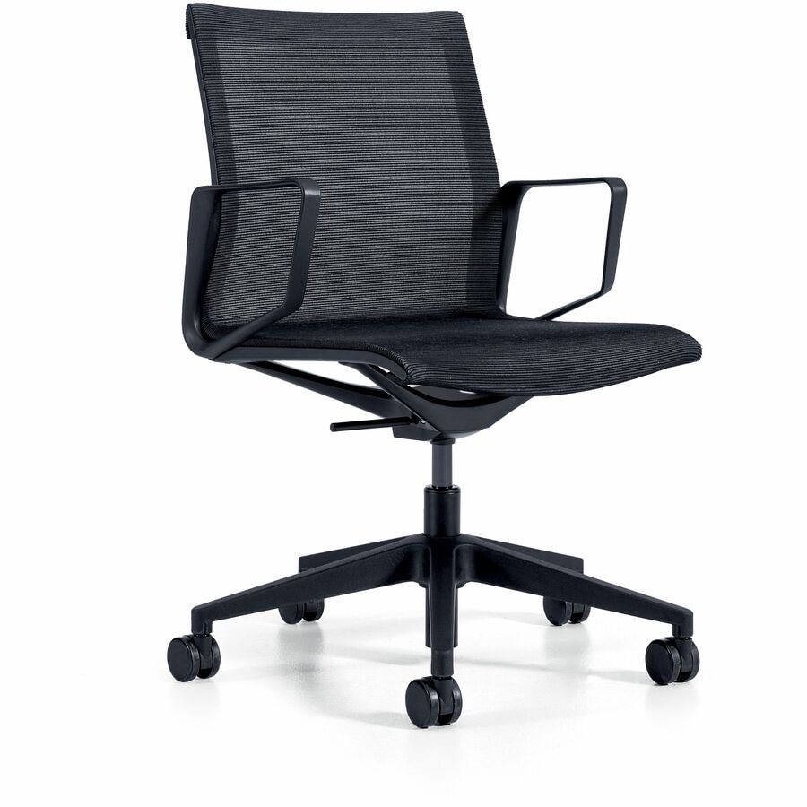 Knight One-Piece Mesh Medium Back Tilter, Black - Offices to Go Knight ...